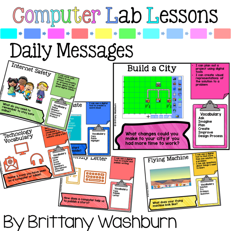 K-5 Technology Curriculum Add on Pack Bundle