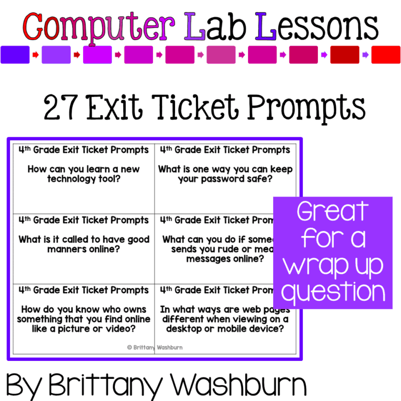 4th Grade Technology Curriculum Add on Pack