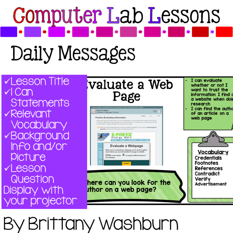 4th Grade Technology Curriculum Add on Pack