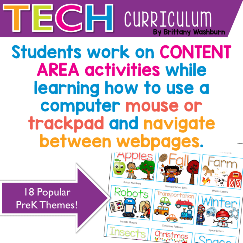 PreK digital technology skills activities