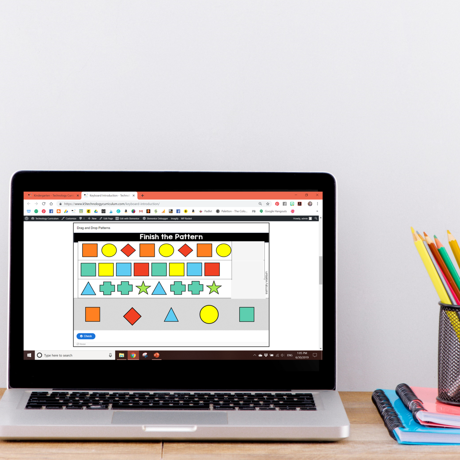 Kindergarten technology lessons